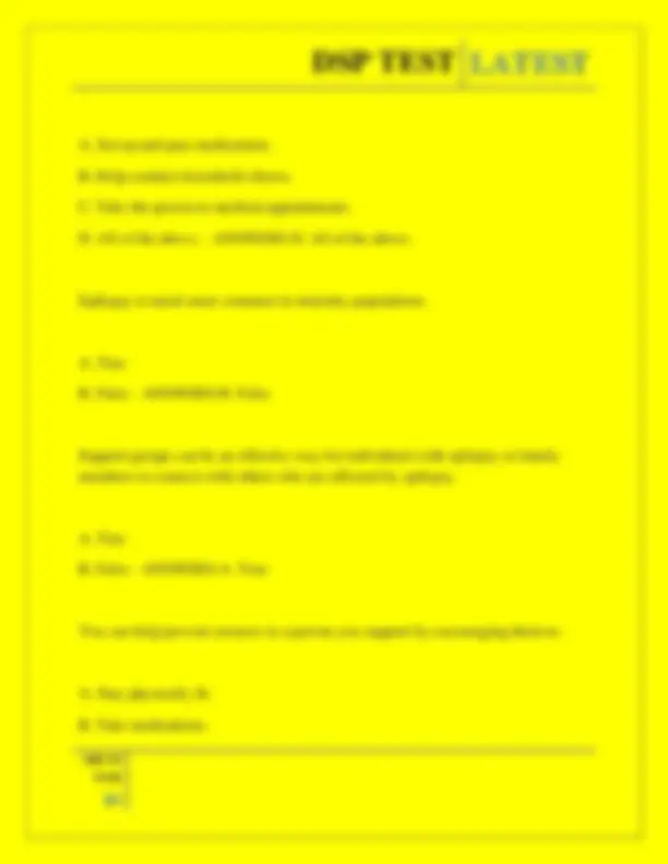 DSP TEST QUESTIONS AND ANSWERS 2025 | Exams Advanced Education | Docsity