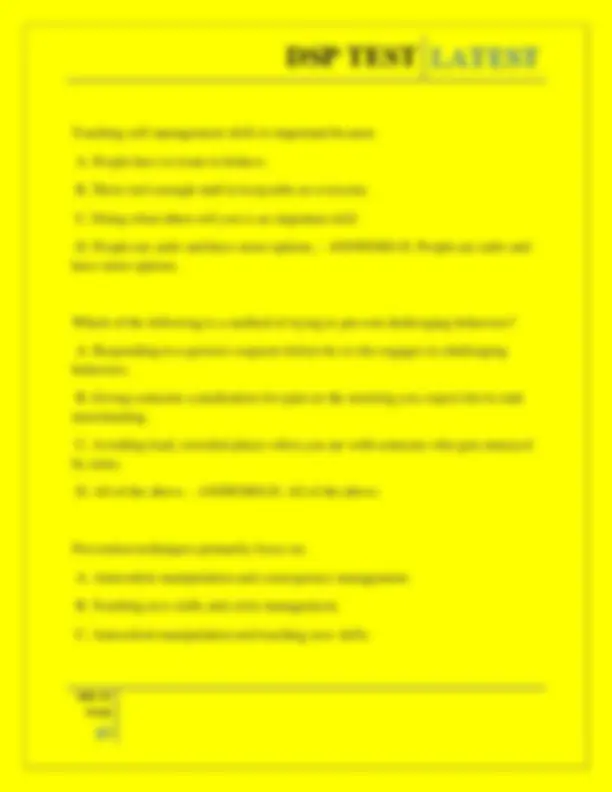 Dsp Test Questions And Answers 2025 Exams Advanced Education Docsity