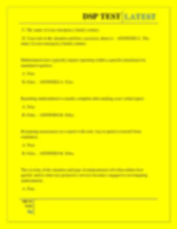 DSP TEST QUESTIONS AND ANSWERS 2025 | Exams Advanced Education | Docsity