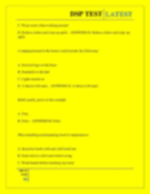 DSP TEST QUESTIONS AND ANSWERS 2025 | Exams Advanced Education | Docsity