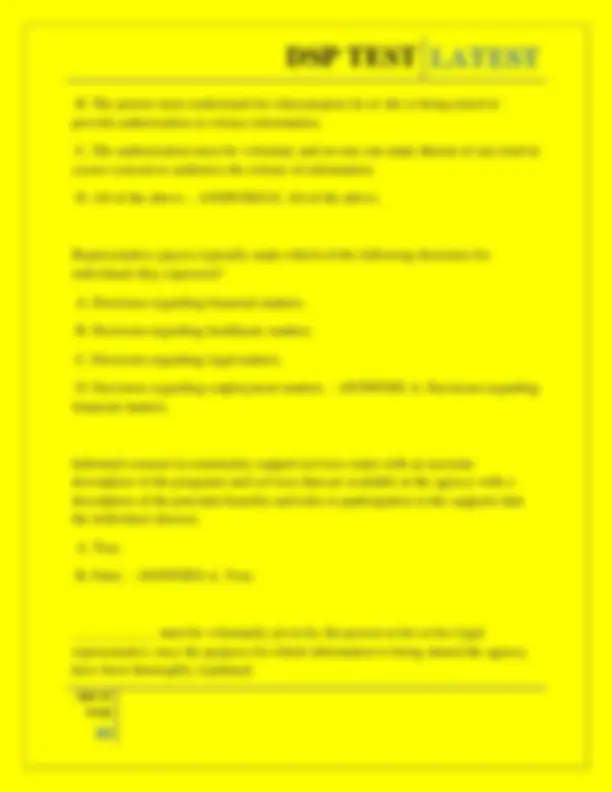 DSP TEST QUESTIONS AND ANSWERS 2025 | Exams Advanced Education | Docsity