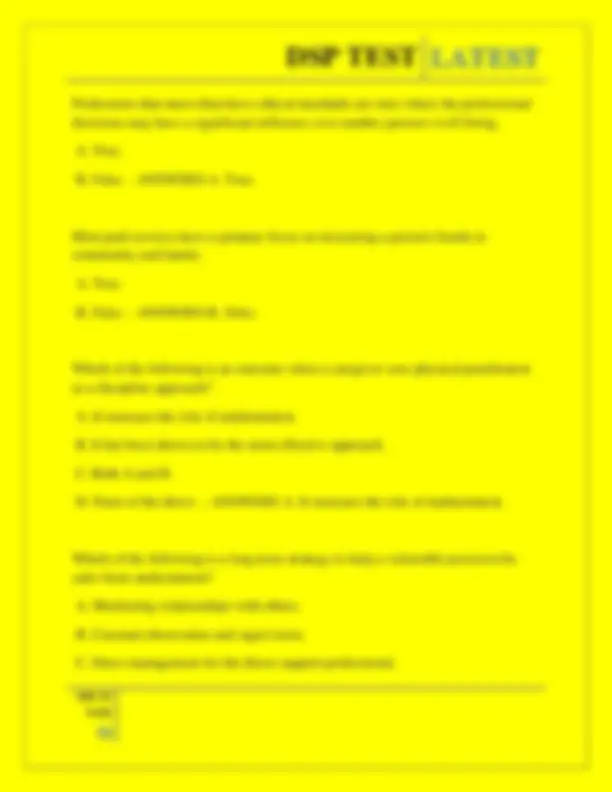 DSP TEST QUESTIONS AND ANSWERS 2025 | Exams Advanced Education | Docsity
