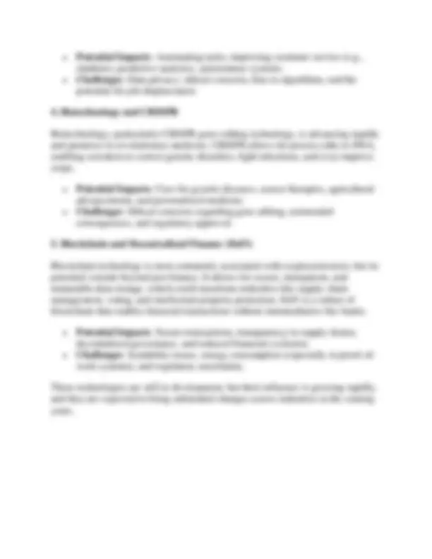 Emerging technologies assignment | Exams Information and Computer Technology | Docsity