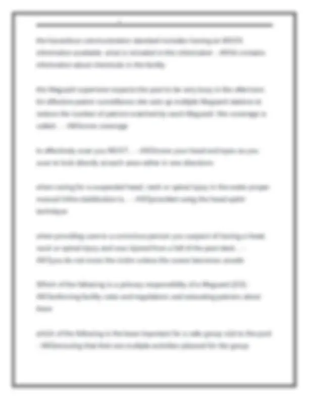 Redcross Lifeguard Test Actual Exam (Latest 2025 - 2026 Update) Real ...