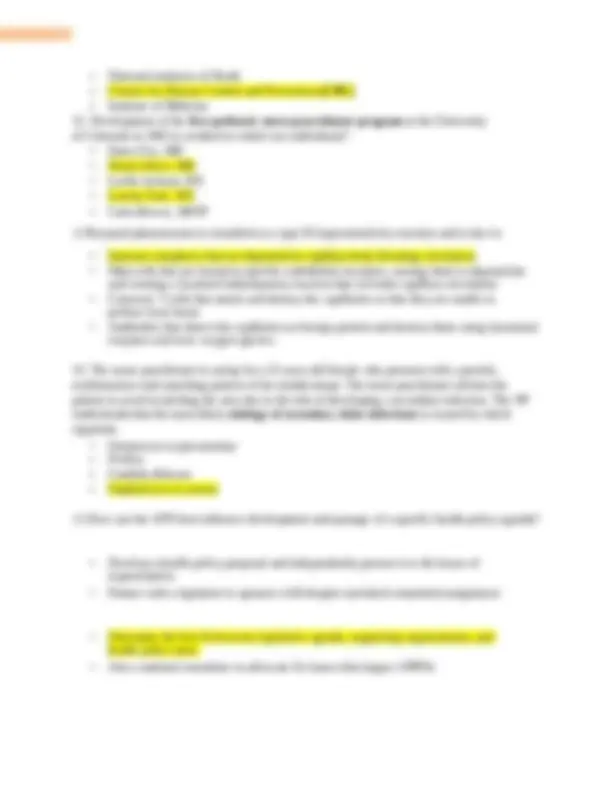 NSG6006 Pre- Exam Questions with Answers Latest Update 2025 Rated A+ ...