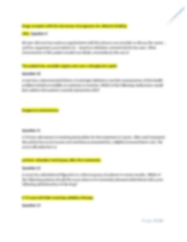 Advanced Pharmacology Exam Q&A: Study Guide for Nurses | Exams Nursing ...