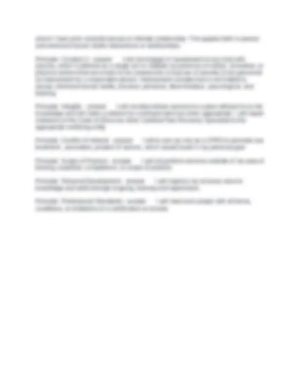 Certified Peer Recovery Specialist Code of Ethical Conduct Questions ...