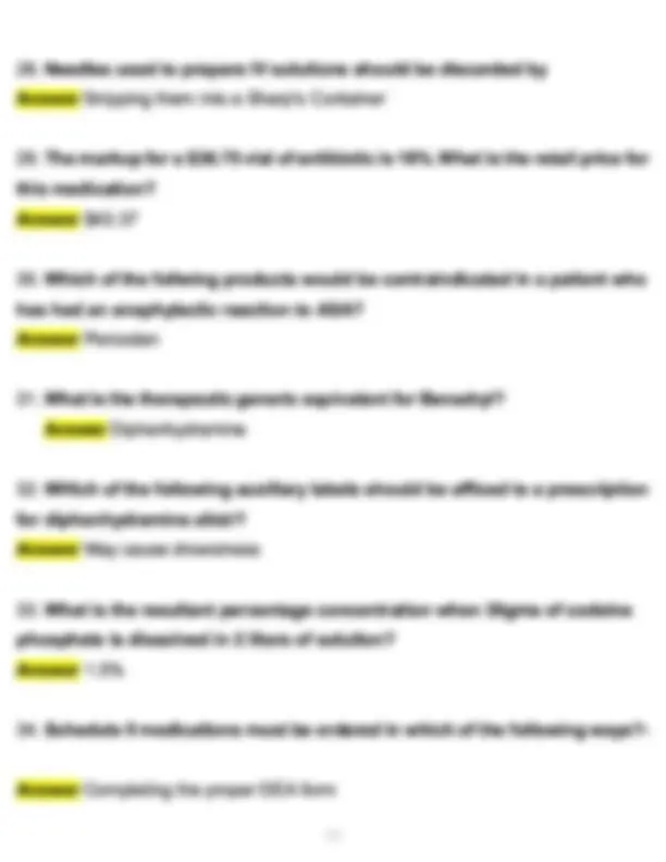 PTCB Practice Exam Actual 2025 Questions and Answers (2025 / 2026 ...