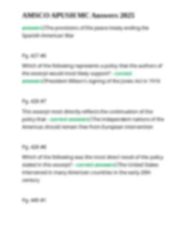 APUSH Exam Prep: Multiple Choice Questions and Answers 2025 | Exams ...