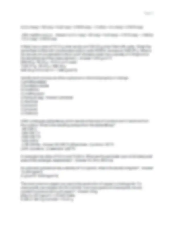 CHM 1025 Final Exam 80 Questions and Answers. | Exams Chemistry | Docsity