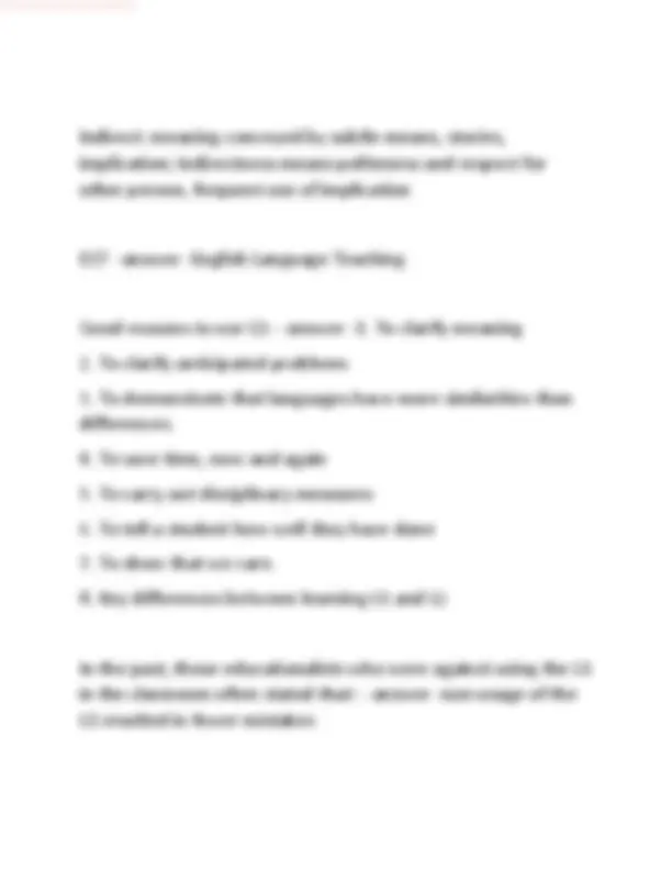 TEFL Course - Unit 1 actual exam.pdf | Exams Nursing | Docsity