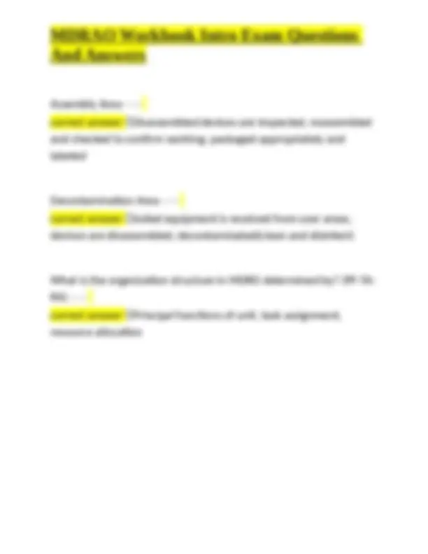 MDRAO Workbook: Exam Questions and Answers for Medical Device ...