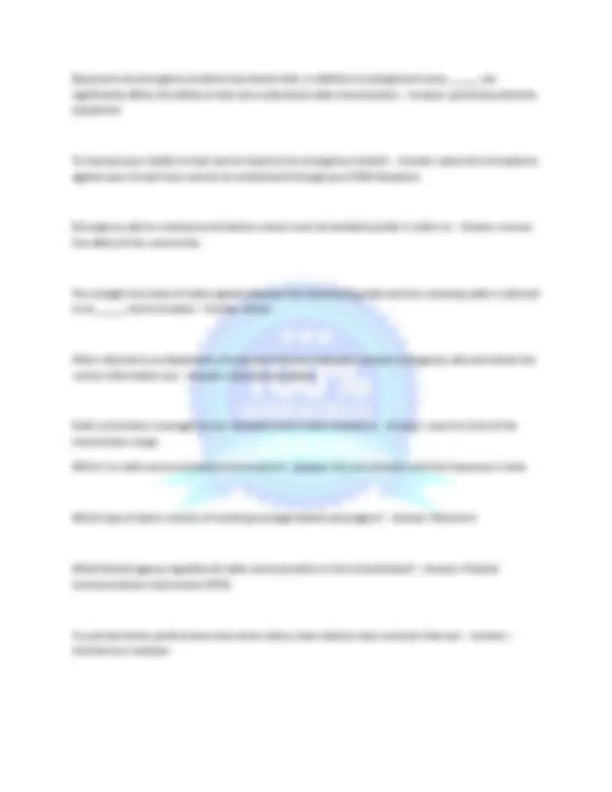 IFSTA 7th edition - Chapter 2 communications| latest|COMPREHENSIVE ...