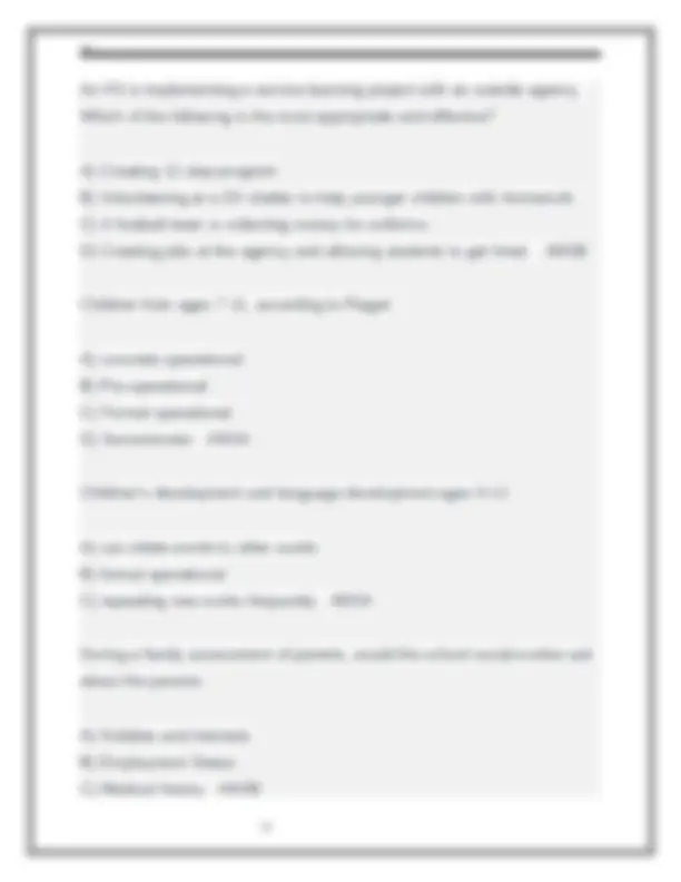 School Social Work Practice Questions and Answers: A Study Guide for ...