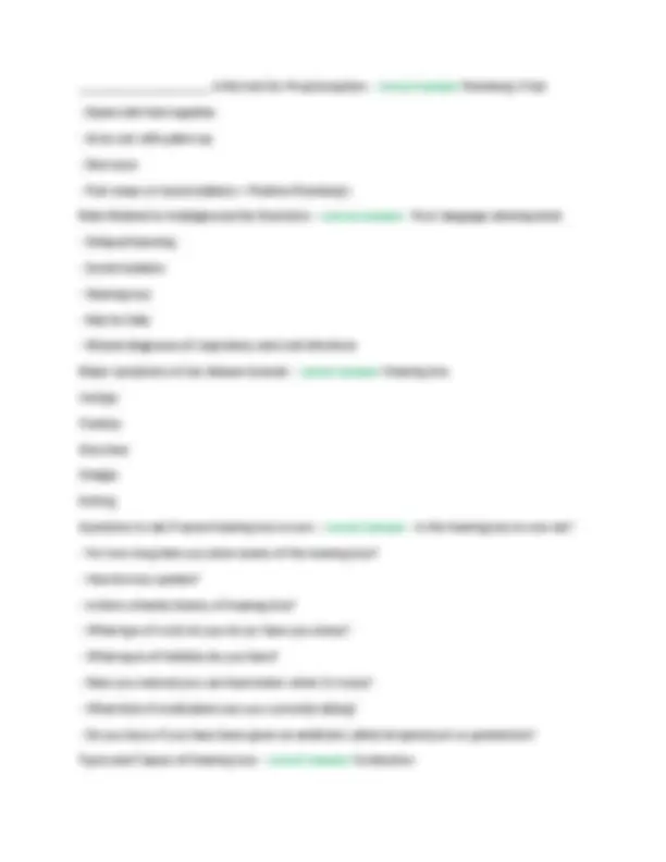 Advanced Health Assessment – Comprehensive Final Exam Review with ...