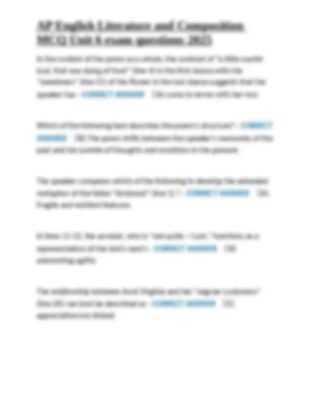 AP English Literature Exam: MCQ Practice Questions | Exams Nursing ...