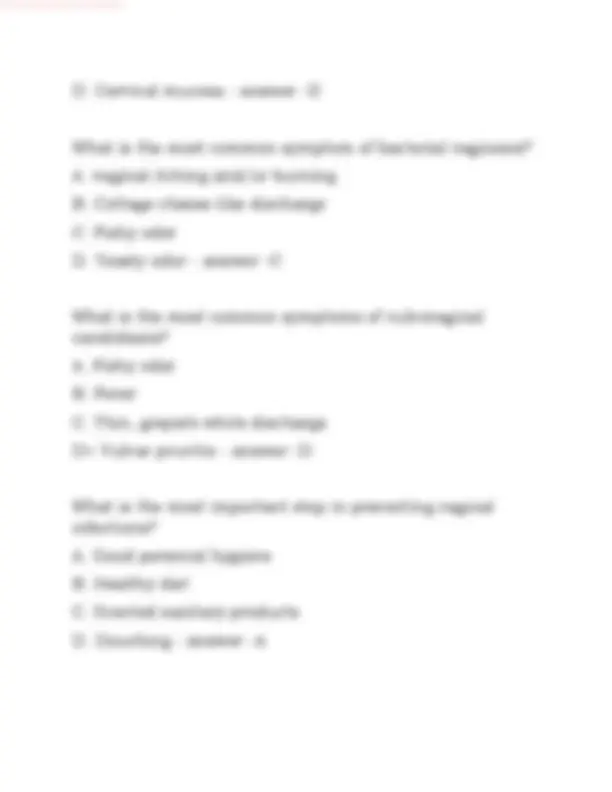 Schuiling Chapter 21- Gynecologic Infections complete exam.pdf | Exams ...