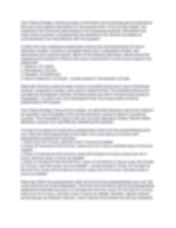 PRE - OP QUALIFICATION ASSESSMENT | Exams Nursing | Docsity