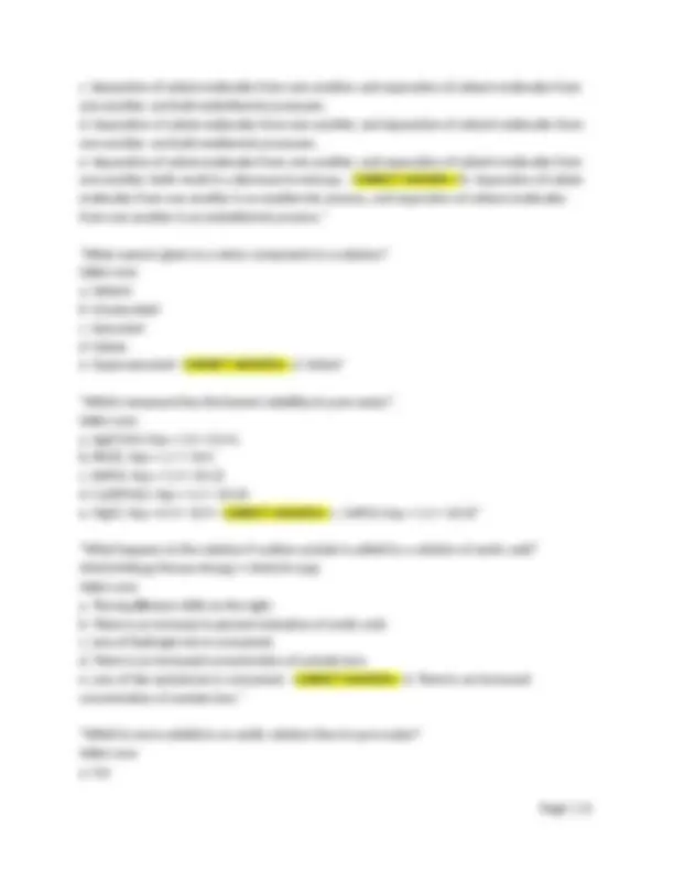 STRAIGHTERLINE CHEMISTRY FINAL EXAM QUESTIONS WITH CORRECT VERIFIED ...