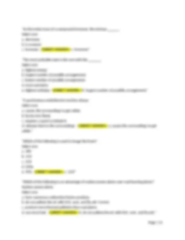 STRAIGHTERLINE CHEMISTRY FINAL EXAM QUESTIONS WITH CORRECT VERIFIED ...