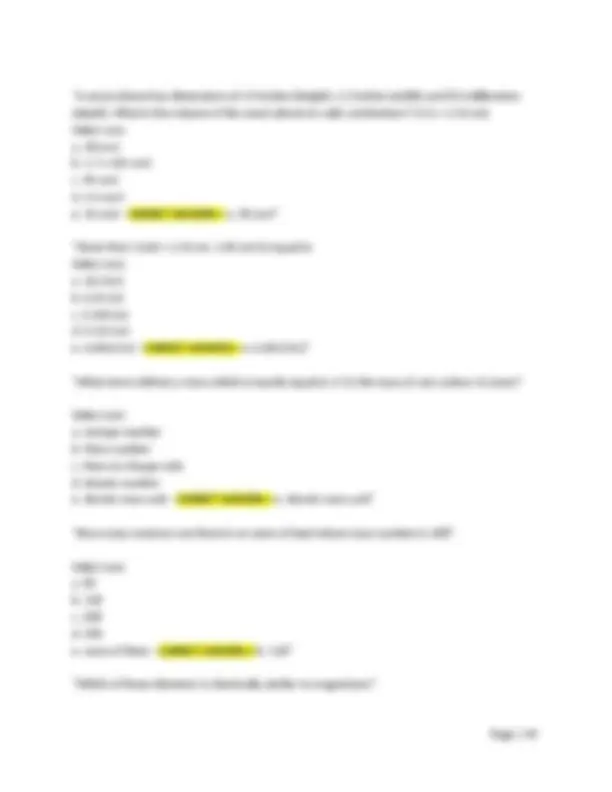 STRAIGHTERLINE CHEMISTRY FINAL EXAM QUESTIONS WITH CORRECT VERIFIED ...