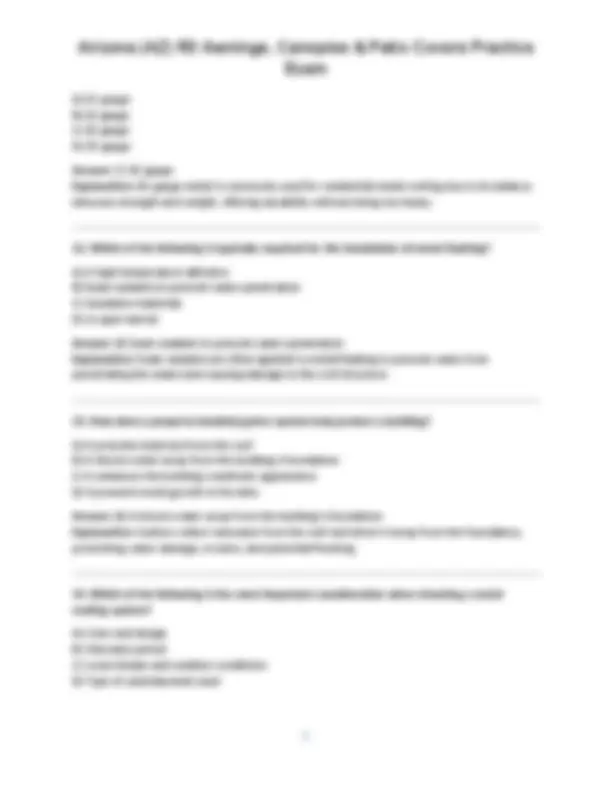 Arizona (AZ) R3 Awnings, Canopies & Patio Covers Practice Exam ...