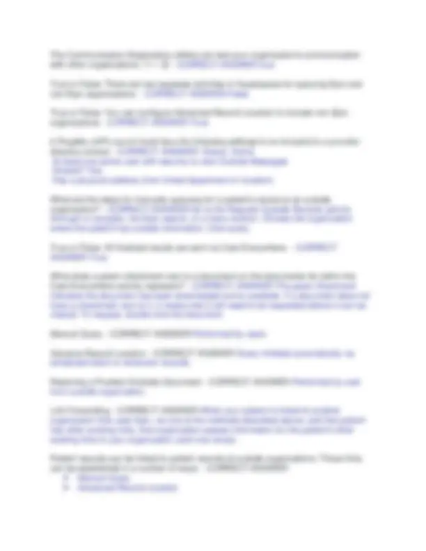 Care Everywhere: Epic's Guide to Healthcare Data Exchange | Exams Advanced Education | Docsity