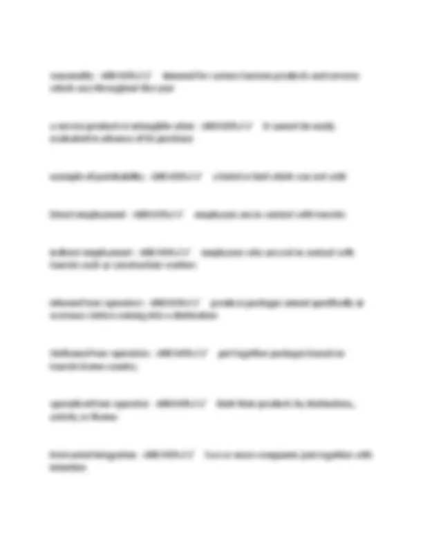 Aice Travel And Tourism Exam Questions And Answers With Verified ...