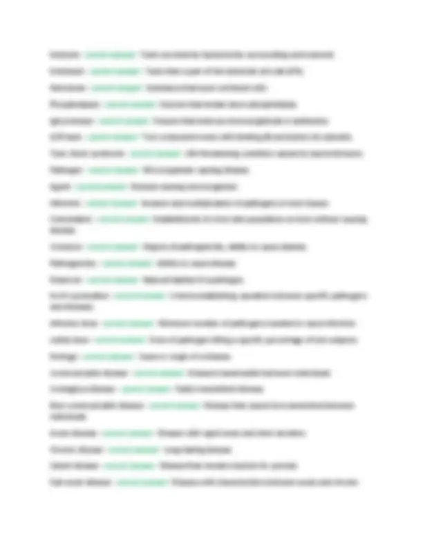 Comprehensive Microbiology Glossary – Final Exam Study Guide of Key ...