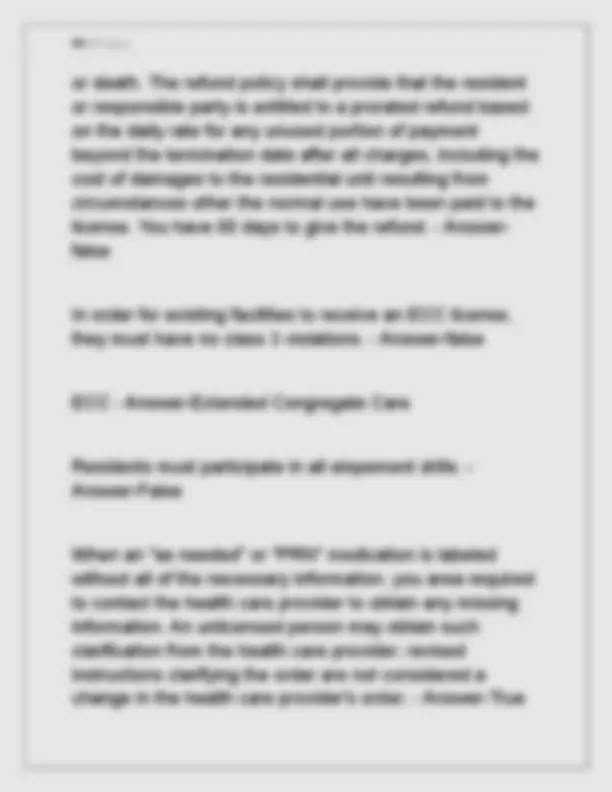 FLORIDA ALF CORE FINAL TEST EXAM 2025 COMPLETE EXAM QUESTIONS WITH ...