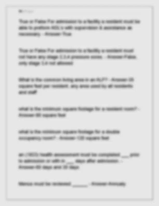 FLORIDA ALF CORE FINAL TEST EXAM 2025 COMPLETE EXAM QUESTIONS WITH ...