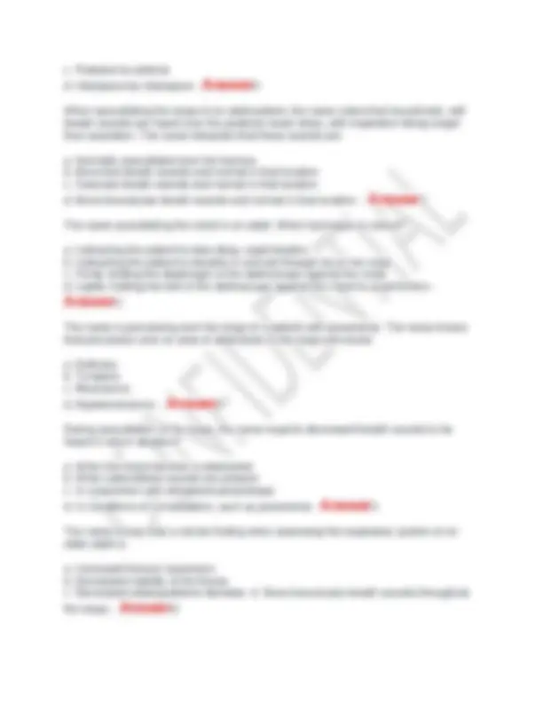 Chapter 19: Thorax and Lungs (by Jarvis) Complete Questions and ...