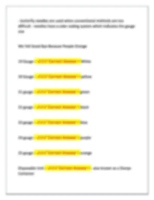MedCa Phlebotomy Certification Exam questions with correct answers ...