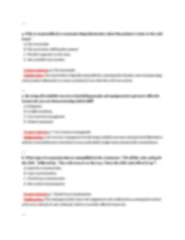 AMERICAN RED CROSS (BLS) FINAL EXAM Actual Questions and Answers ...