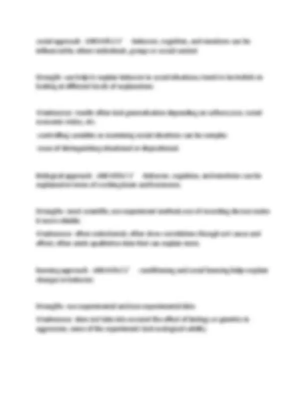 AICE Psychology AS Exam Prep: Key Studies and Research Methods | Exams ...