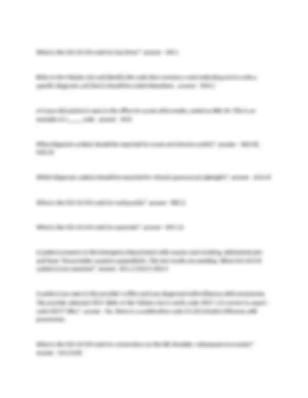 AAPC Chapter 3- Introduction to ICD-10-CM Questions and Verified ...