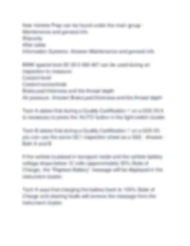 BMW Associate level ASE Test Exam 2025 BMW Members Actual Exam 2025 ...