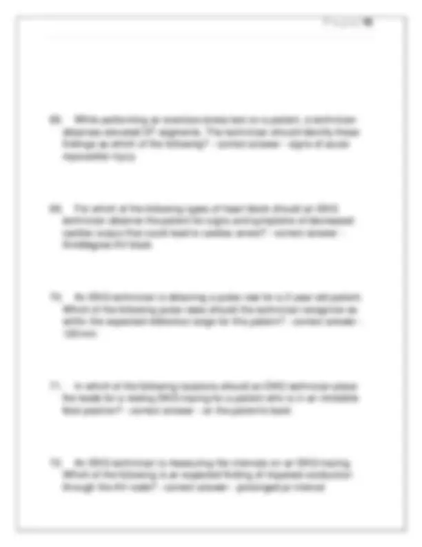 NHA CET Certification Exam Study Guide: EKG Questions and Solutions ...