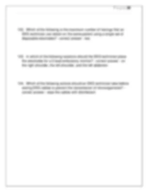 NHA CET Certification Exam Study Guide: EKG Questions and Solutions ...