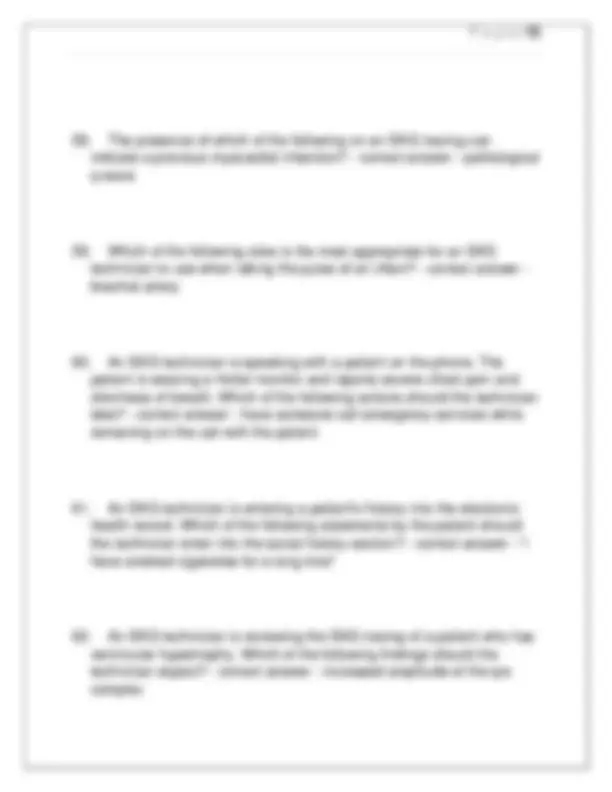 NHA CET Certification Exam Study Guide: EKG Questions and Solutions ...