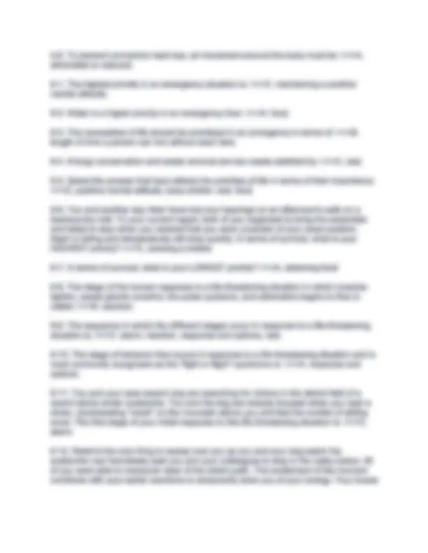 270 Sar Search And Rescue Certification Test Practice Questions With