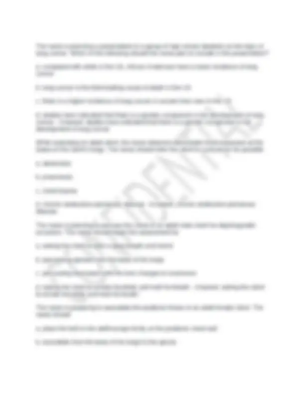 Chapter 19: Assessing Thorax and Lungs (Review Questions) | Exams ...