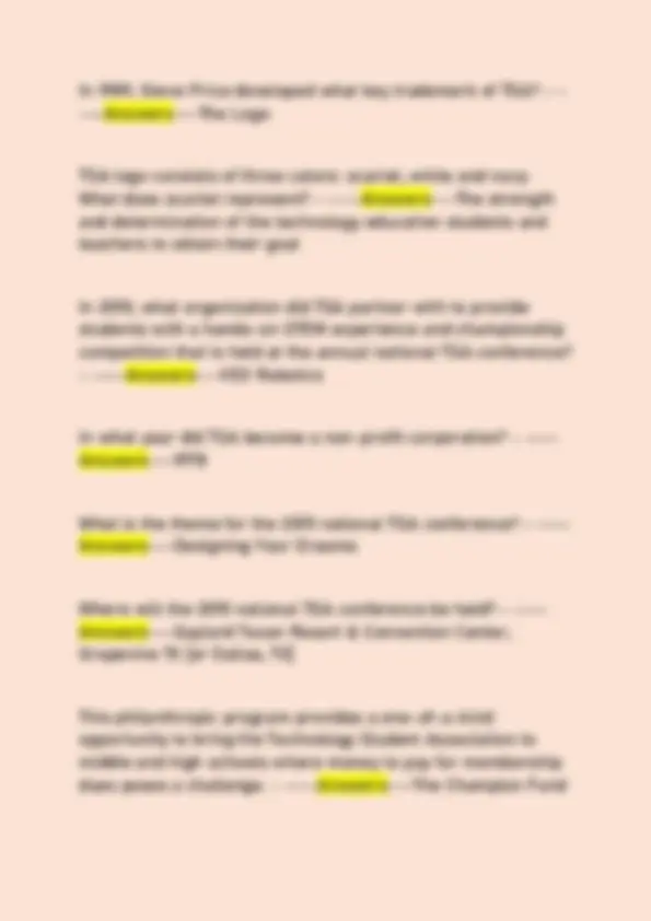 Manufacturing Processes & Technology Q&A | Exams Advanced Education | Docsity