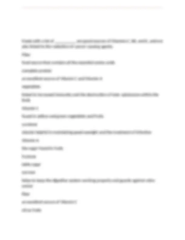 Nutrition Quiz: Understanding Balanced Diets and Healthy Eating | Exams ...