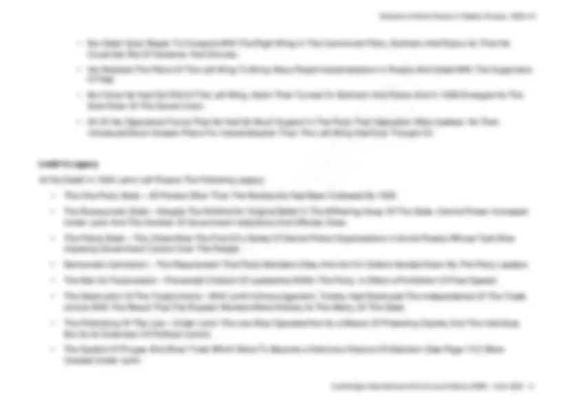 Cie a level history p4 9489 stalin s russia revision notes | Exams ...