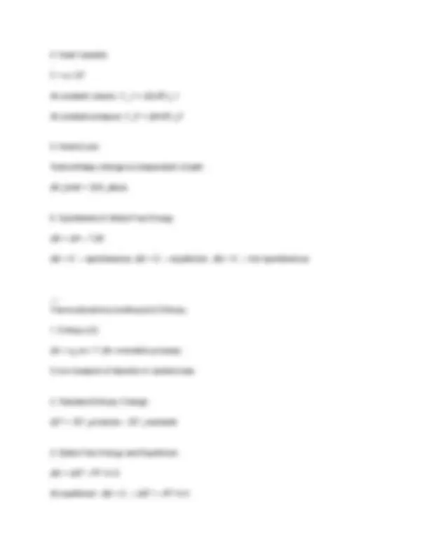 Essential Chemistry Formulas Mole Concept to Equilibrium | Cheat Sheet ...