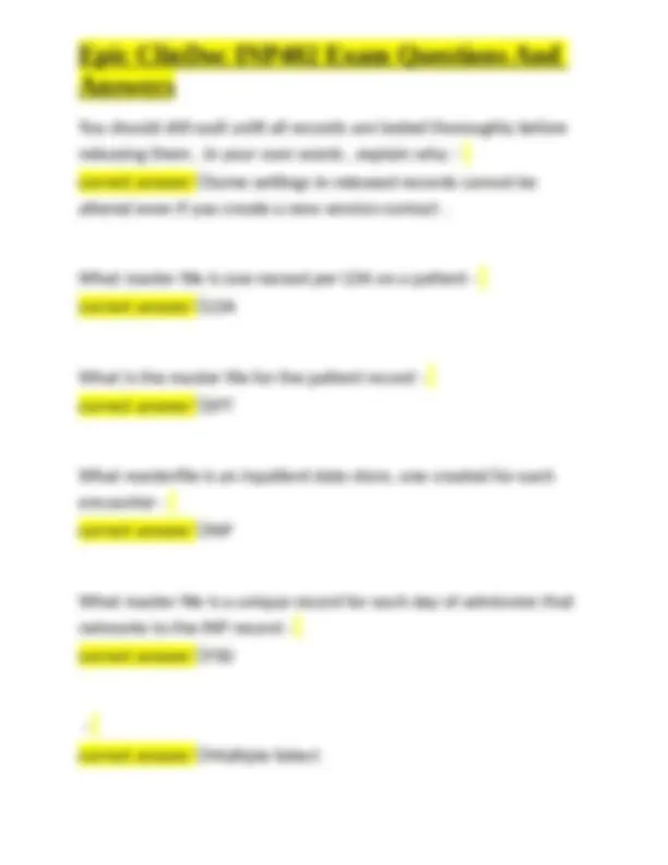 Epic ClinDoc INP402 Exam Q&A: Mastering Flowsheet Configuration | Exams ...