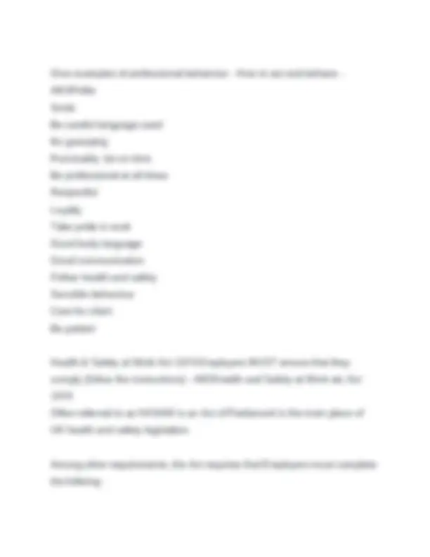 Health & Safety In The Salon Level 1 Beauty Therapy Test Questions ...