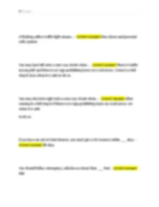 Washington DMV Practice Questions and Answers 2025: Study Guide | Exams ...