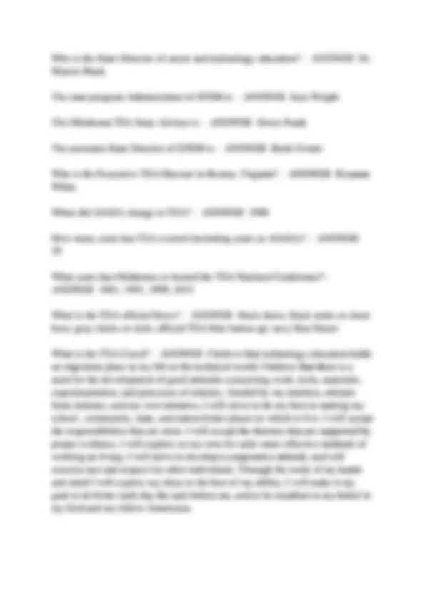 TSA State Officer Exam Study Guide: Key Concepts and Roles | Exams ...